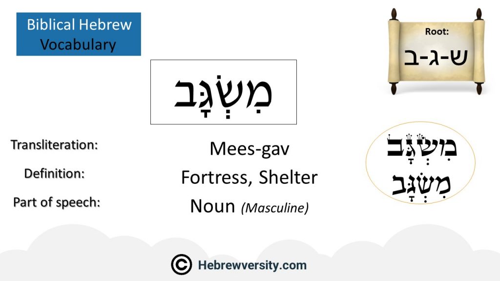 Biblical Hebrew Vocabulary List 39 - hebrewversity